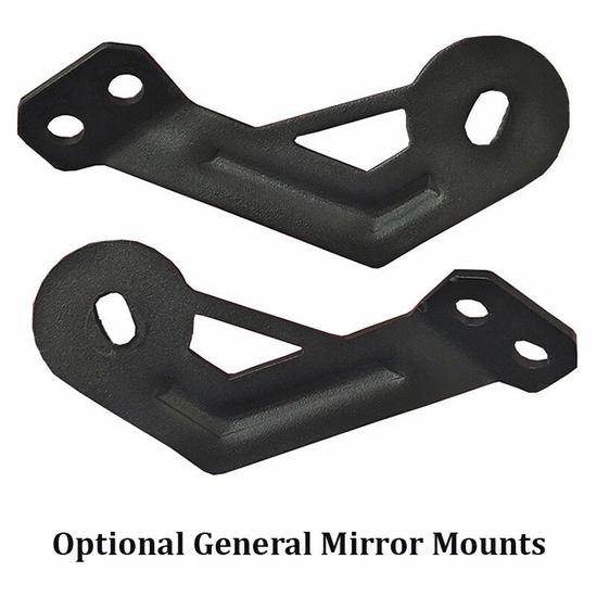 Seizmik Pursuit Aluminum Break Away Side Mirrors with Pro-Fit Clamp