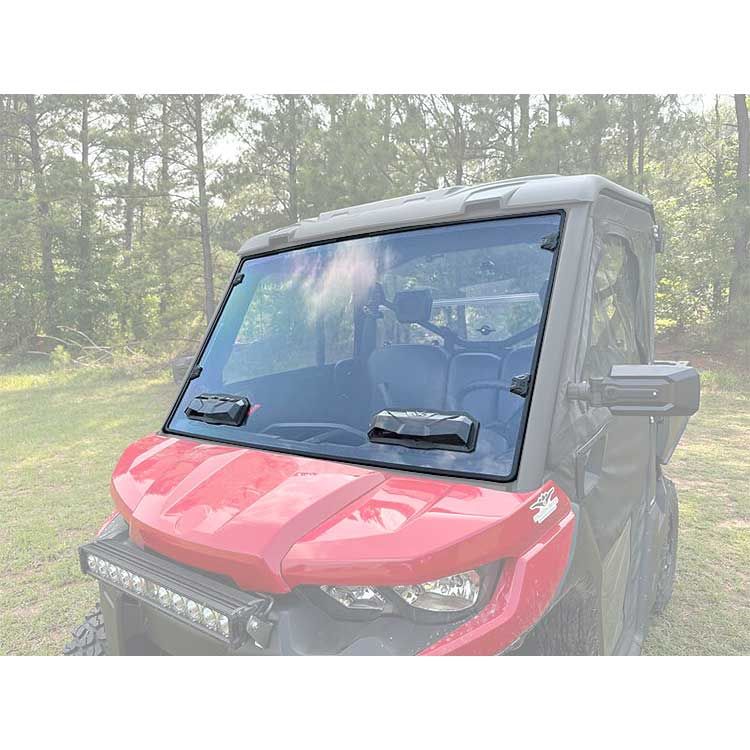 Can Am Defender Seizmik Toolless Versa-Vent Hard Coated Front Windshield