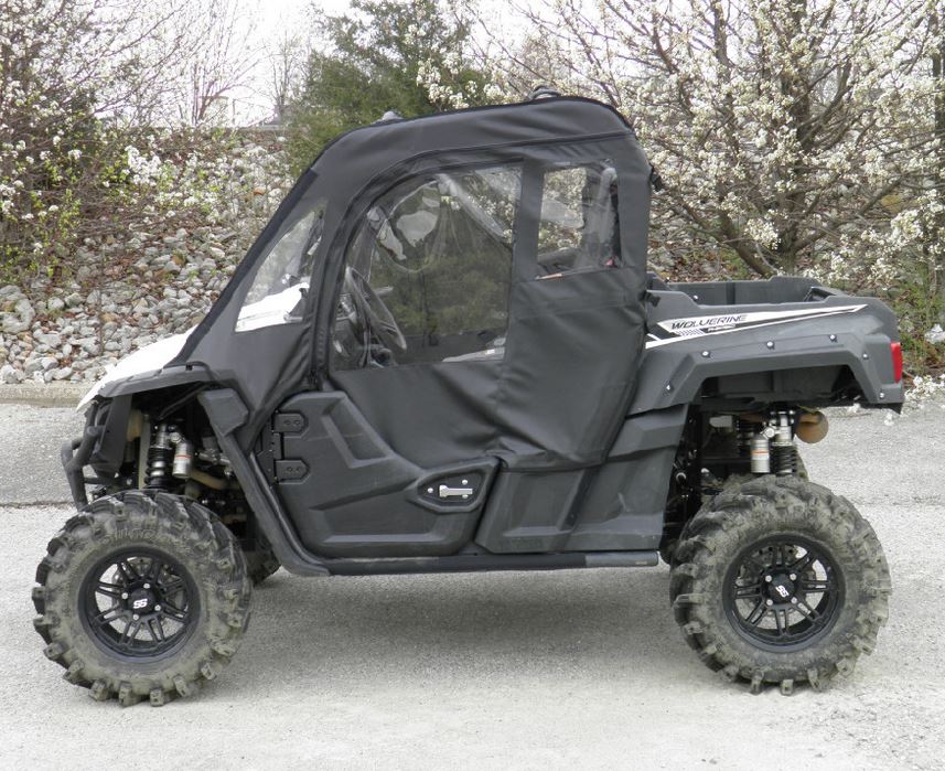 Yamaha Wolverine Black 3 Star Full Door Set | Side By Side Stuff