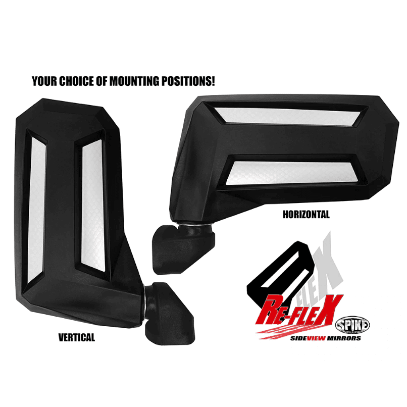 Spike ReFlex Side View Mirrors | Side by Side Stuff