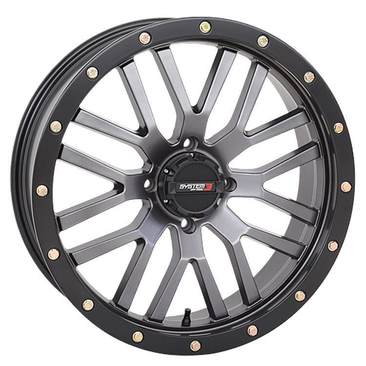 Gunmetal Grey 22x7 System 3 ST-3 Wheel - 4/137 | Side By Side Stuff