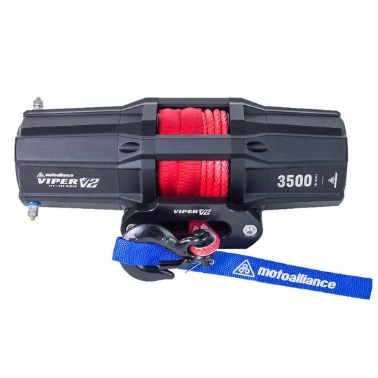 Viper V2 3500 lb. Winch w/40 ft Red Rope|Side By Side Stuff