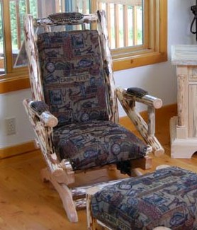 Platform Rocker with Fabric