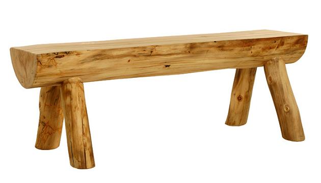 42 Inch Half Log Bench | Lodgecraft