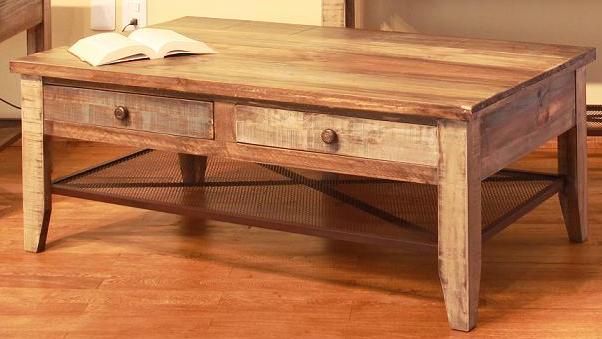 Antique Multicolor Cocktail Table | Lodgecraft