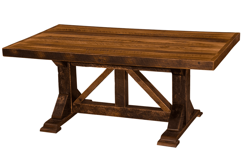 Barnwood Homestead Seven-Foot Dining Table | Lodgecraft