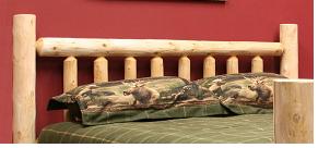 Cedar Log Headboard - Queen | Lodgecraft
