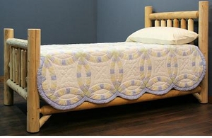 Cedar Log Headboard - Queen | Lodgecraft