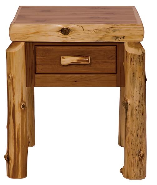 Cedar One Drawer Nightstand | Lodgecraft