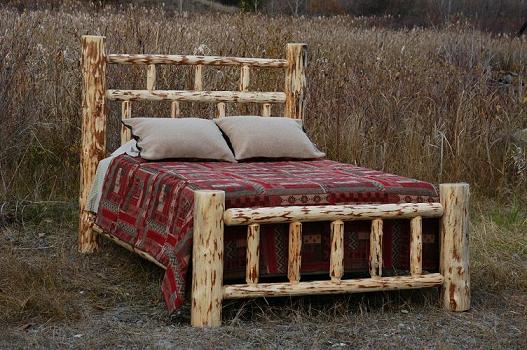 Frontier Log Bed - Buy Rustic Log Beds|Lodgecraft
