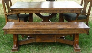 Hawk Creek Trestle Dining Table | Lodgecraft