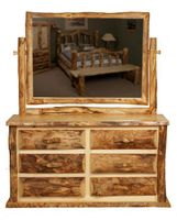 Colorado Aspen Log Bed with Short Footboard|Lodgecraft