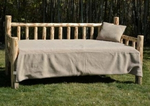 Log Futon - Log Bedroom Furniture|Lodgecraft