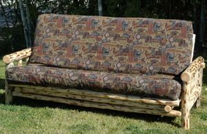 Twin Over Full Log Futon | Lodgecraft