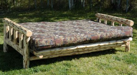 Log Futon - Log Bedroom Furniture|Lodgecraft