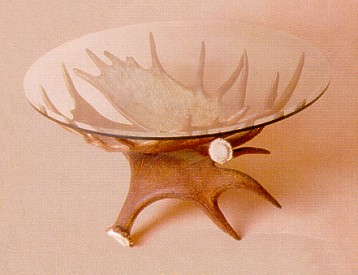 Genuine Moose Antler Coffee Table Base|LodgeCraft