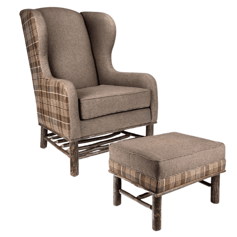 Old Hickory Wingback Chair | Lodgecraft