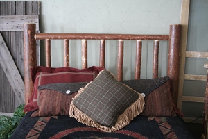 Pine Full Platform Log Bed - Rustic Beds for Sale|Lodgecraft