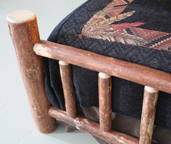 Pine Queen Mountain Log Bed - Buy Rustic Headboards|Lodgecraft