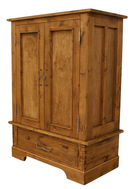 Rustic Alder Wardrobe | Lodgecraft