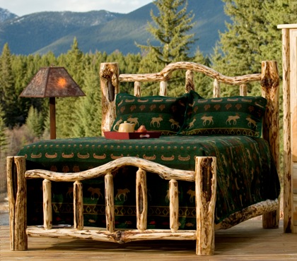 Snow Bend Log Bed - Buy Rustic Log Beds|Lodgecraft