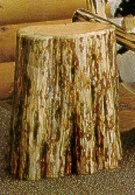 The Stump - Tree Stump End Table Nightstand|Lodgecraft