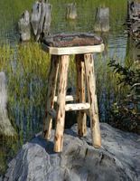Wrangler Log Stool | Lodgecraft