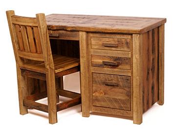 Weathered Pine Student Desk | Lodgecraft