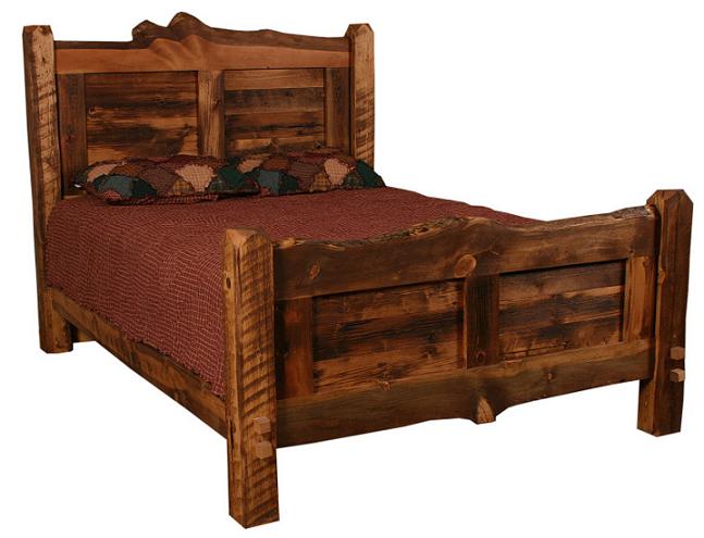 Weathered Pine Wilderness Bed | Lodgecraft