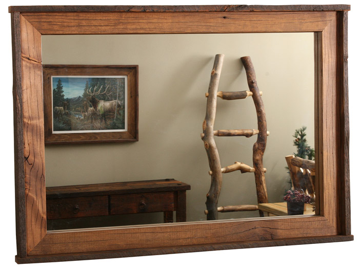 Weathered Timber Mirror | Lodgecraft