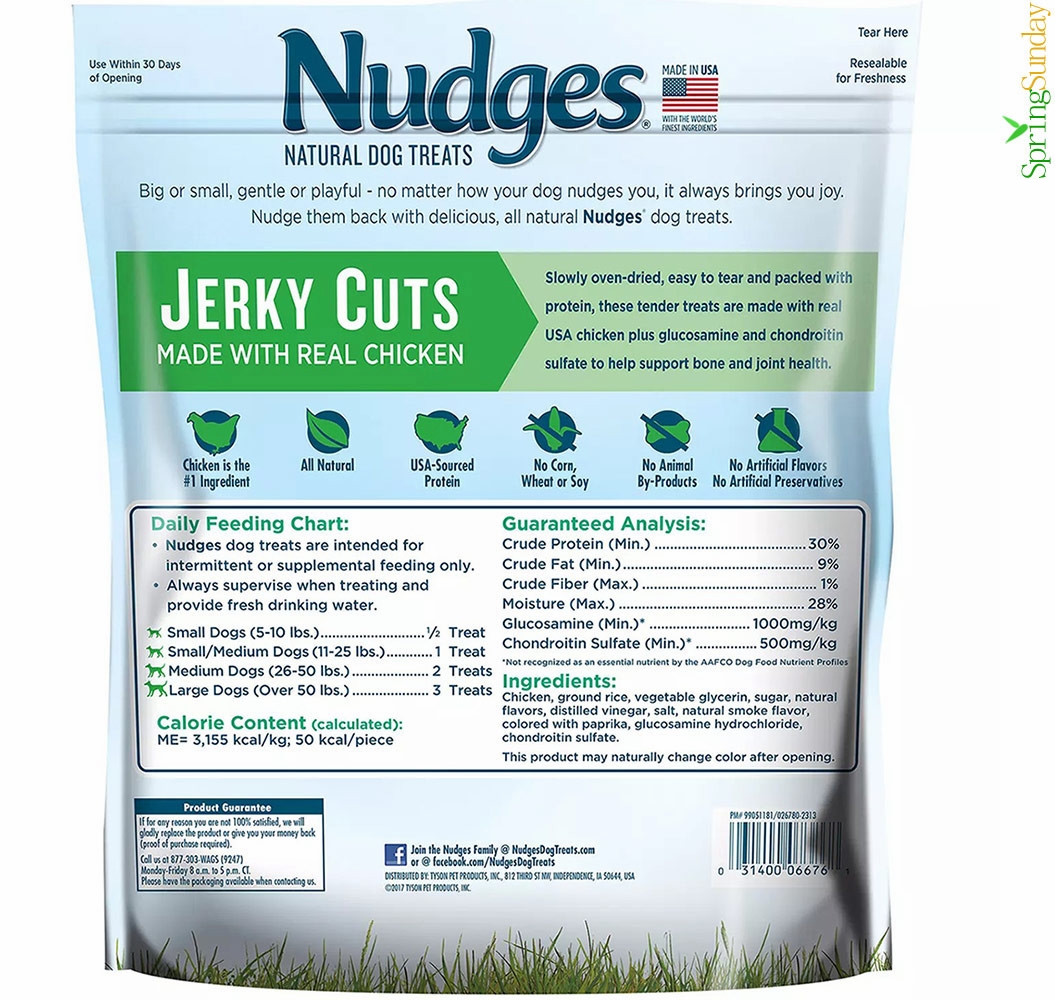 Nudges, Health & Wellness Chicken Jerky Cuts Dog Treats, 40 oz (2.5 lb ...