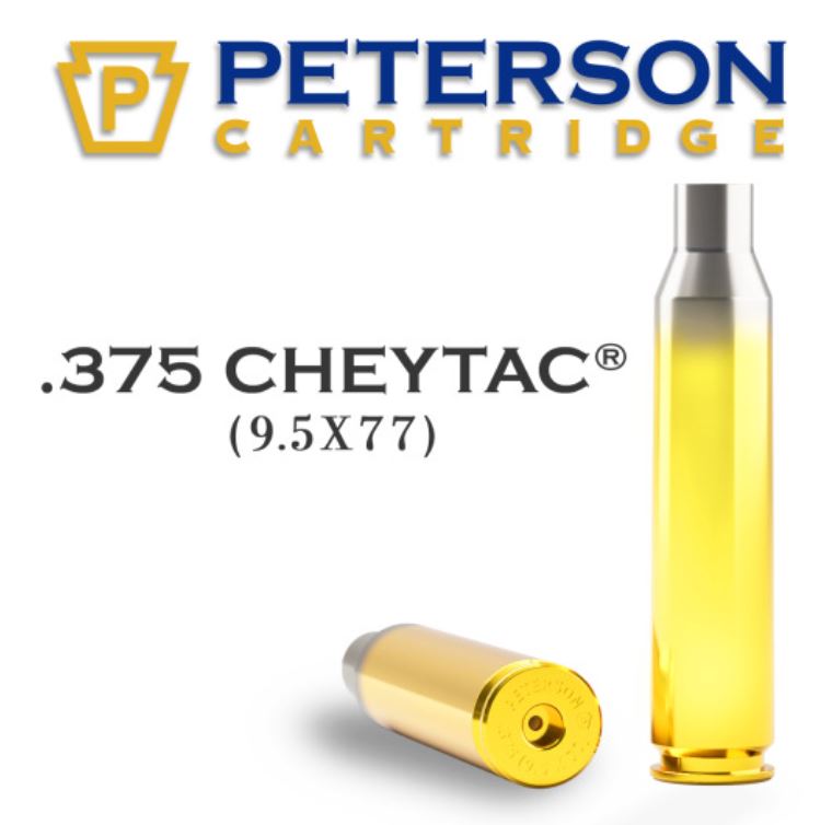 Peterson Reloading Brass 375 CheyTac