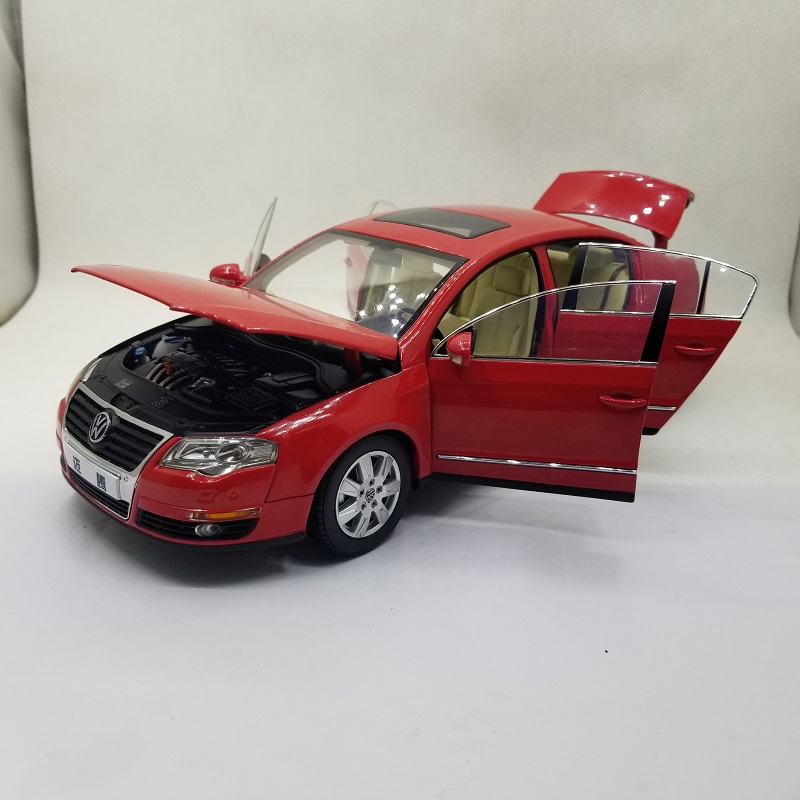 1:18 Diecast Model for Magotan Euro Passat B6 2008 Red Sedan Alloy Toy ...