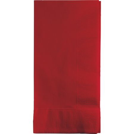 Bulk Classic Red 2 Ply Dinner Napkins - 50 / pkg, 12 pkgs / case