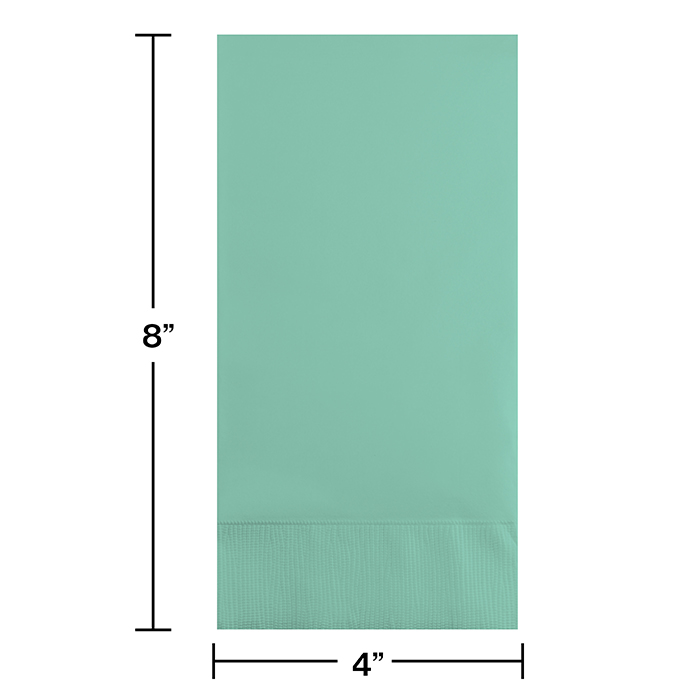 Bulk Fresh Mint Green 3 Ply Guest Towels 192 ct - Napkins.com