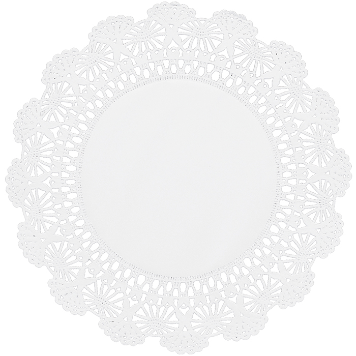 White Cambridge Lace Doily - 12" 4,000 ct. - Napkins.com