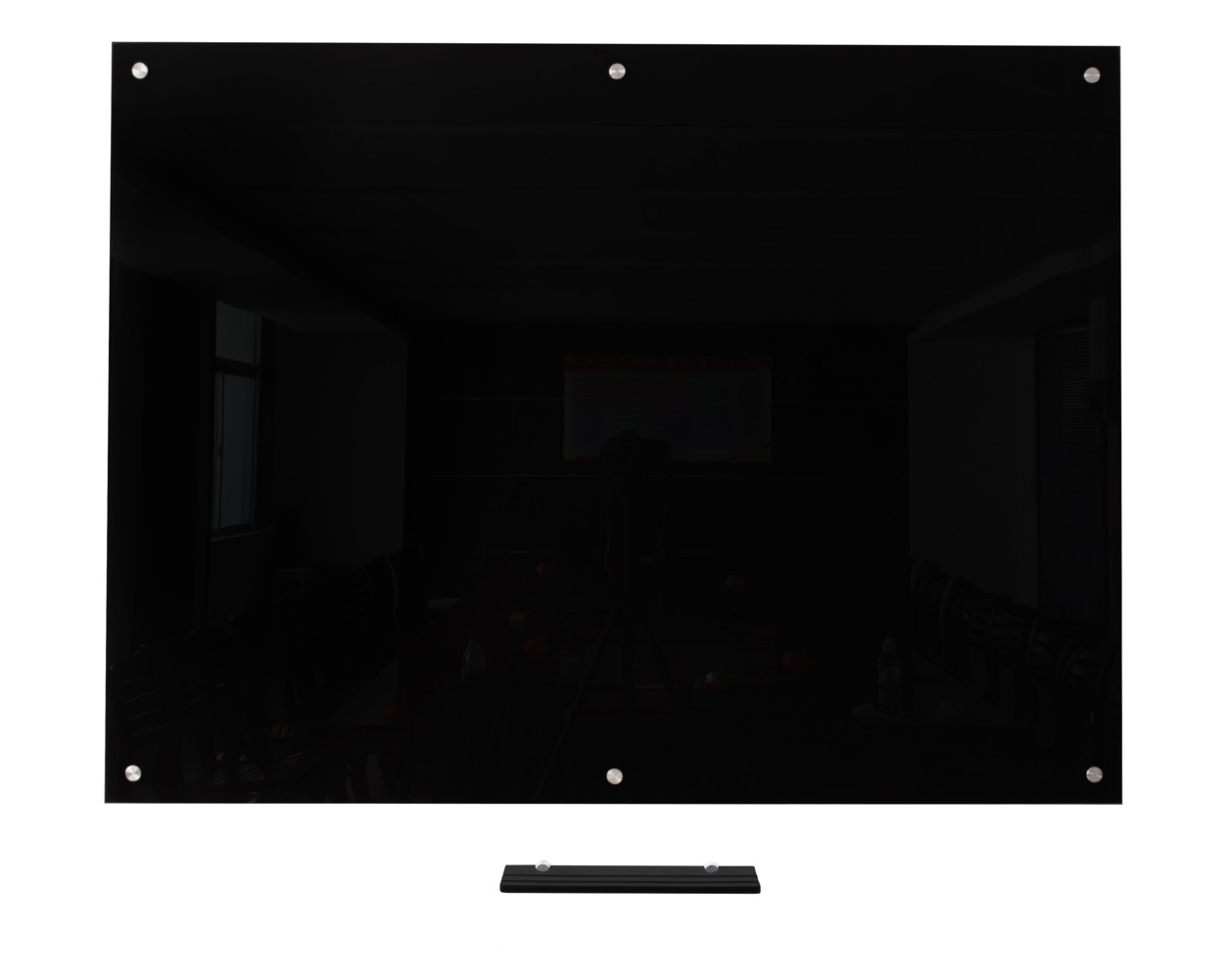 Magnetic Glass Black Marker Board 60" x 48" | Tempered Glass Dry Erase ...