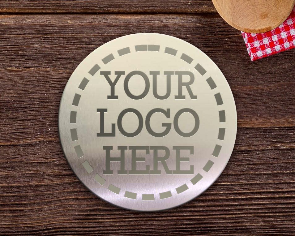Custom Stainless Steel Coasters 3.5" Round or Square
