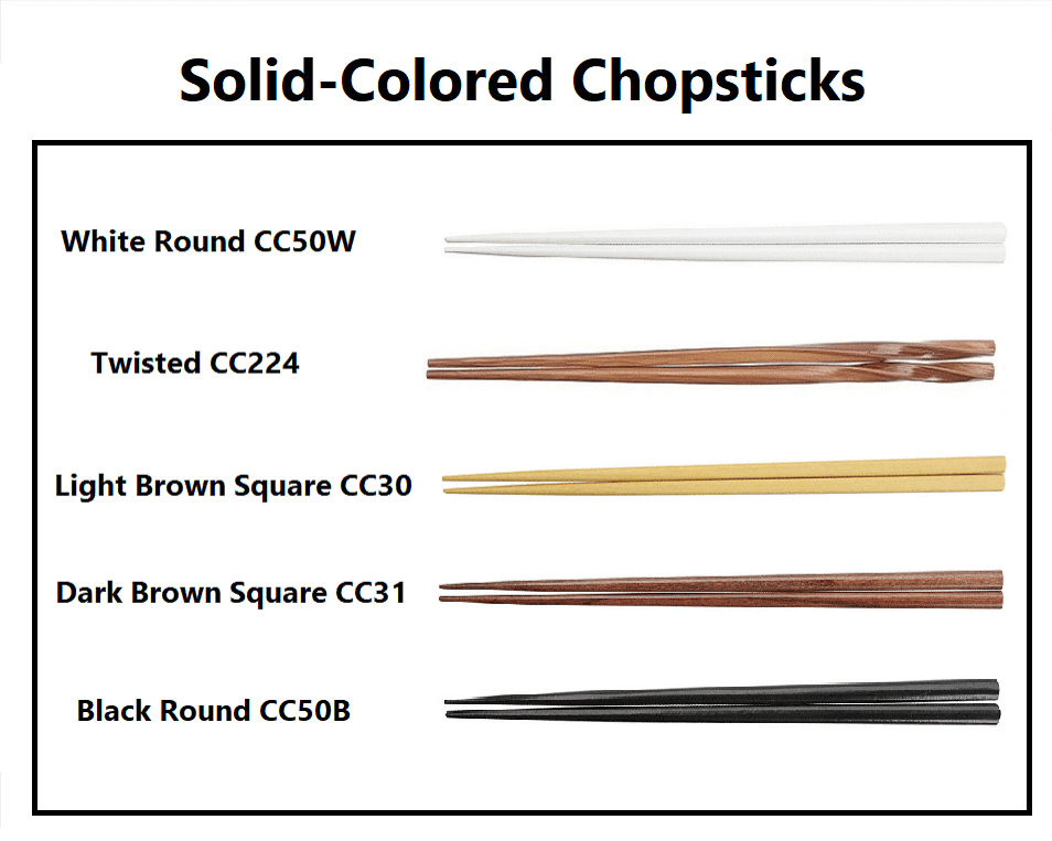 Solid-Colored Chopsticks, Blank Chopsticks - From $0.85