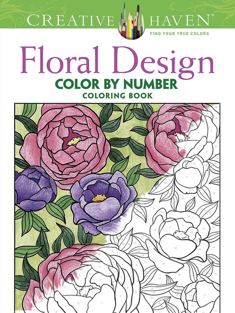 Color By Number Flower Coloring Pages
