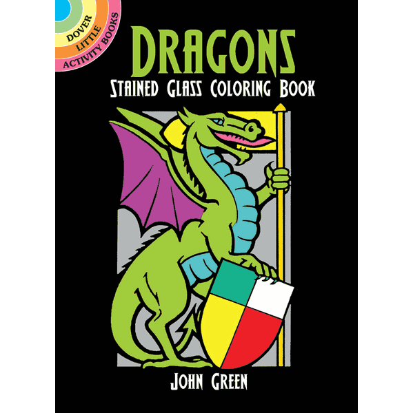 Dragon Stained Glass Coloring Pages