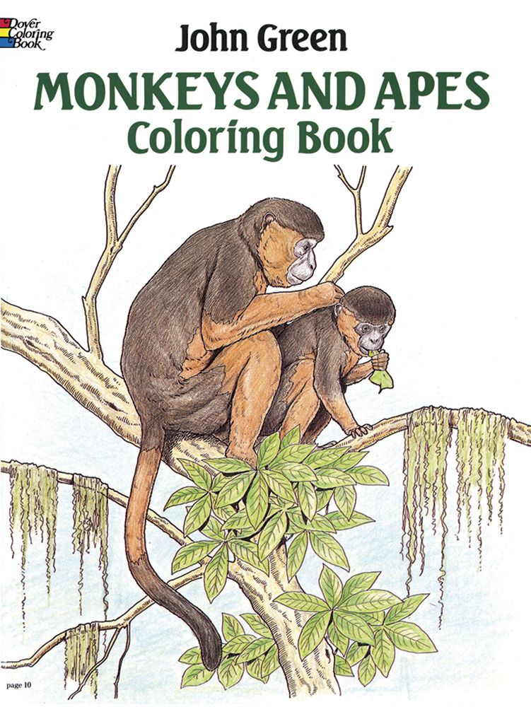 Realistic Monkey Coloring Page