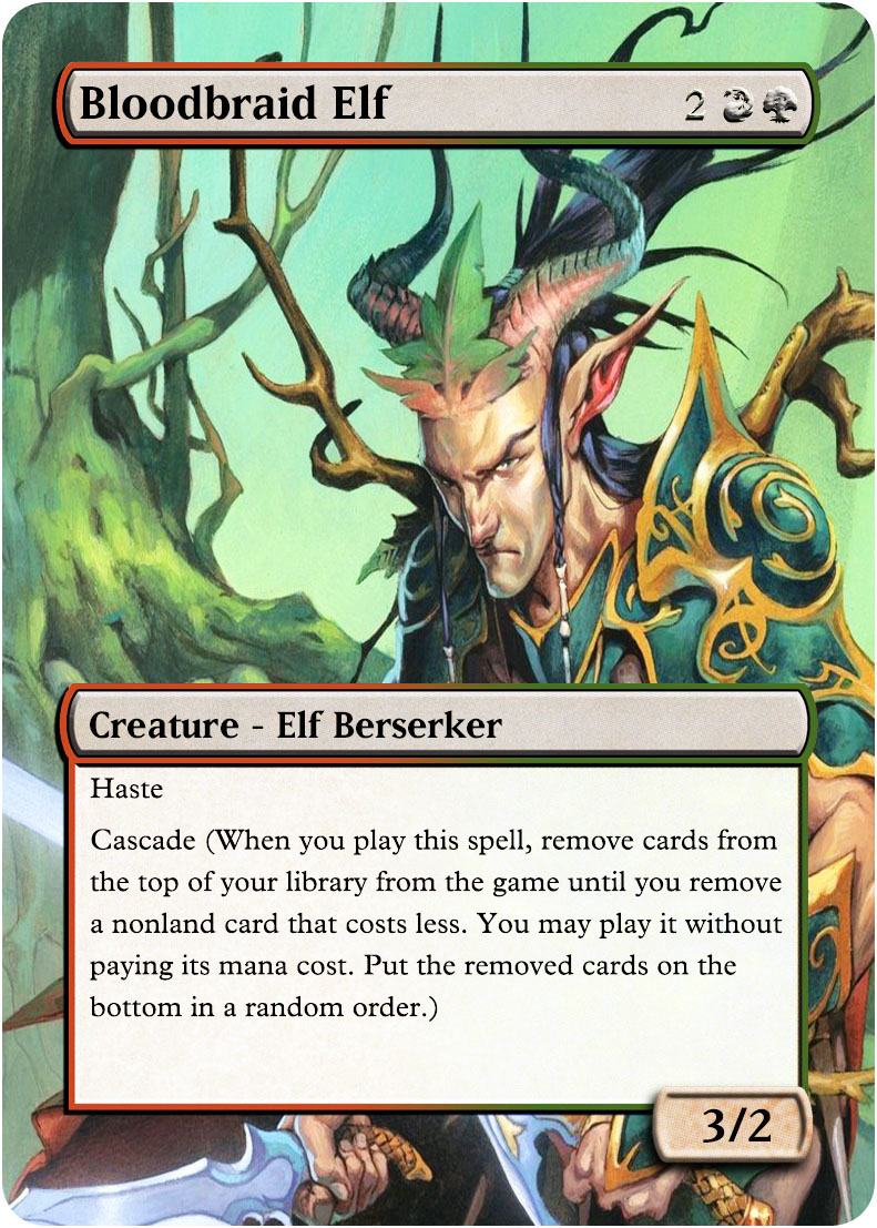 Bloodbraid Elf Mtg Art