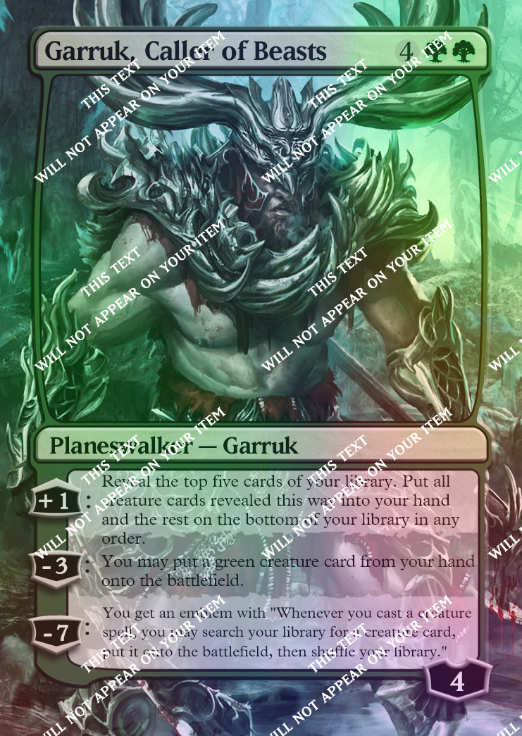 Garruk Caller Of Beasts
