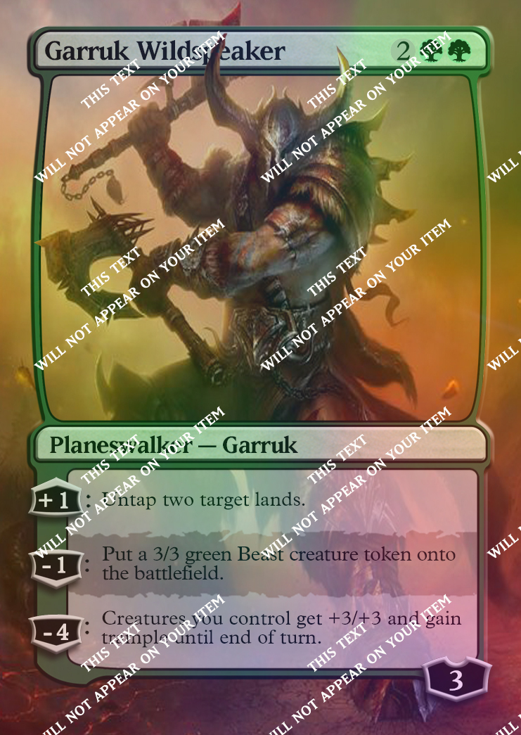 Garruk Wildspeaker Art