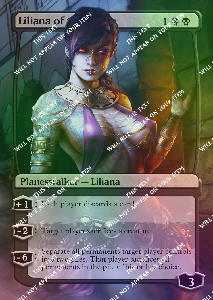 Liliana Of The Veil Altered Art