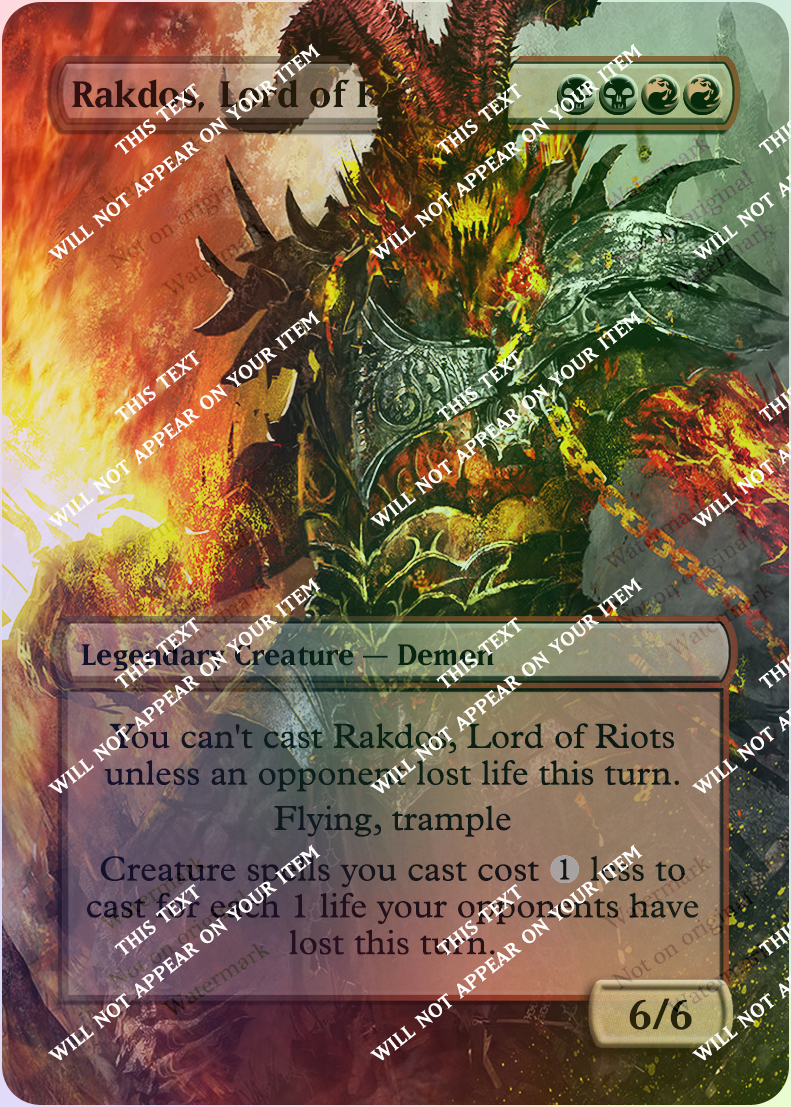 Rakdos Lord Of Riots Full Art
