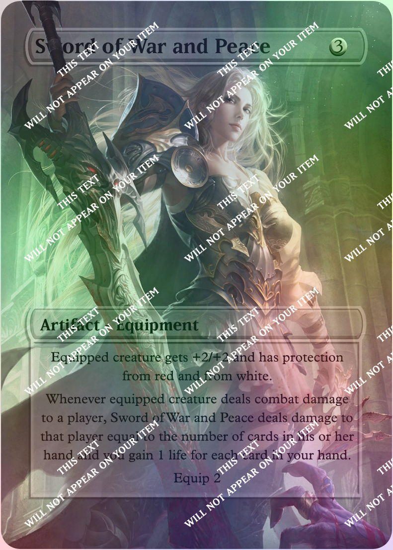 Sword Of War And Peace Art