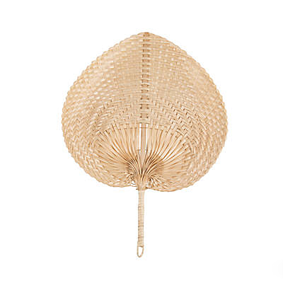 Premium Straw Hand Fans, Buri Fans with Handle