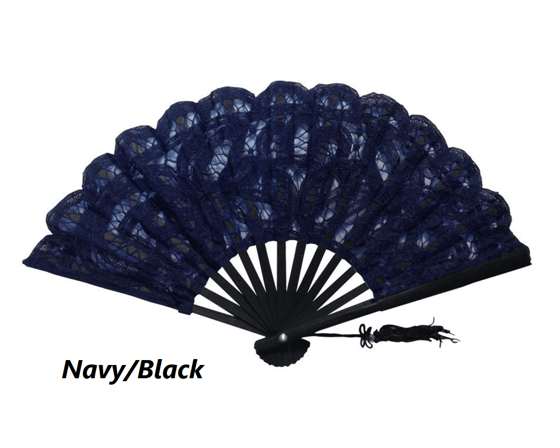 Small Battenburg Lace Fan, Lace Wedding Fans